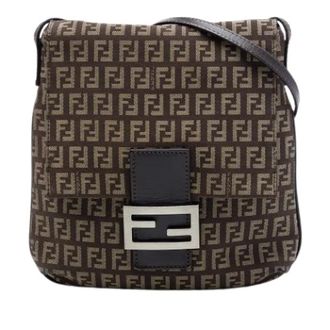 Fendi Sac bandouli&egrave;re en toile Pre-owned - Femme - Pre-owned - Brun - Taille: ONE Size
