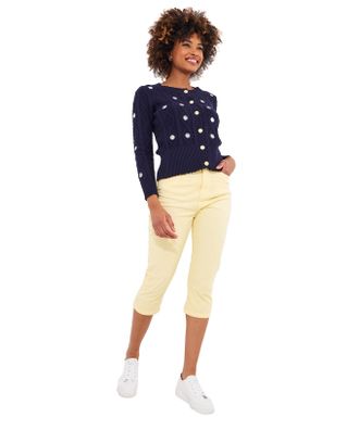 Joe Browns Damen Daisy Cable Knit Cardigan Strickjacke, Navy, 38