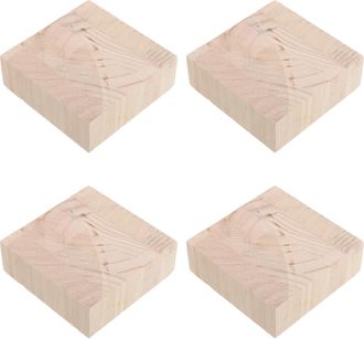 BESPORTBLE TOPPERFUN 4 St&uuml;ck M&ouml;belf&uuml;&szlig;e 100x100x30mm Bett und Stuhlbeinerh&ouml;hungen Stabile Tischbeinerh&ouml;hung Sofabeinerh&ouml;hung ohne Werkzeug Zus&auml;tzlicher Stauraum f