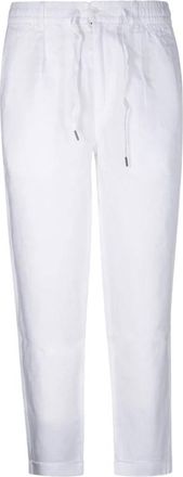 Ralph Lauren Homme, Pantalons, Blanc, Taille: S Lateef Pantalon en lin coupe slim fusel&eacute;e