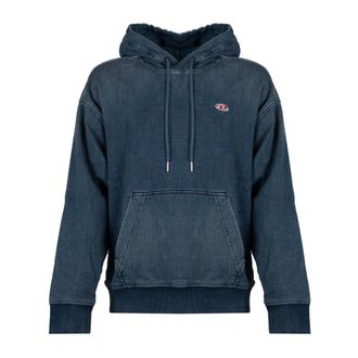 Diesel De-Um-Rib-Ne Sweat &agrave; capuche - Homme - Sweatshirts et sweats &agrave; capuche - Bleu - Taille: M