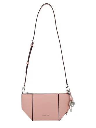 Michael Michael Kors Womens Shoulder Bag Jordi Pink Cow Leather