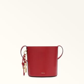 Furla Roxie Beuteltasche M1 Red Rot Strukturiertes Leder Damen