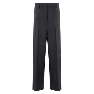 Birgitte Herskind Powel Wool Low Waist Pant - Femme - Pantalons - Noir - Taille: 34 FR