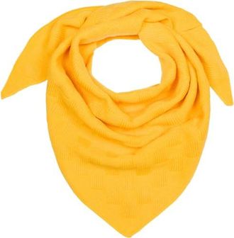 styleBREAKER Femme XXL Tricot Écharpe Triangle Unique avec motif tricoté en damier, Maxi Écharpe, Écharpe Triangle, Chiffon Chaud Hiver 01020047, couleur:Curry