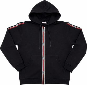 GCDS Gcds, Homme, Sweatshirts et sweats &agrave; capuche, Noir, Taille: M Logo Tape Sweat &agrave; capuche Zip
