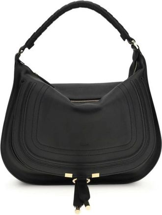 Chlo&eacute; Marcie Shoulder Bag - Femme - Sacs - Noir - Taille: ONE Size