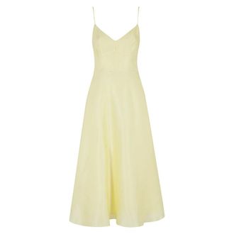 Alberta Ferretti Femme, Robes, Jaune, Taille: 36 FR Silk Organza Dress