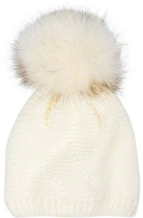 styleBREAKER Bobble Cap Unicolore Unisexe en Bonneterie Fine avec Doublure Polaire, Bobble Cap en Fourrure dhiver 04024175, Couleur:Cr&egrave;me-Beige