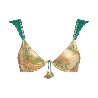 Del Maar TOP Dm243 Paisley Bikini-Oberteil - - Swimwear - Damen - Gr&uuml;n - S