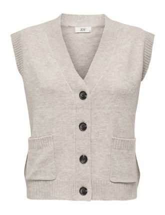 Jacqueline de Yong Jdysuper Life S/L V-Neck Vest KNT Noos