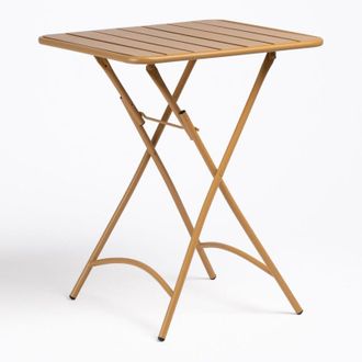 Sklum Sklum - Quadratischer Klapptisch 60x60 cm aus Stahl Janti Senfgelb