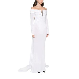 Elisabetta Franchi Red Carpet Kleid - - Dresses - Damen - Wei&szlig; - XS