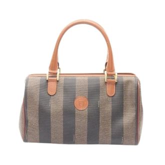 Fendi Pre-owned Sac &agrave; main Fendi Pequin en toile enduite PVC et cuir - Femme - Pre-owned - Brun - Taille: ONE Size
