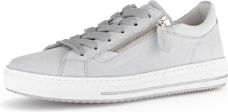 Gabor Damen Low-Top Sneaker | Frauen Halbschuhe | Wechselfußbett | Moderate Mehrweite (G) | Turnschuhe | Light Grey (Uni) | 37.5 EU - 4.5 UK
