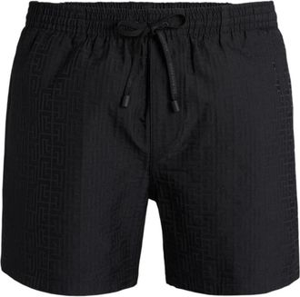 Balmain Homme, Maillots de bain, Noir, Taille: XL Short de bain Monogramme