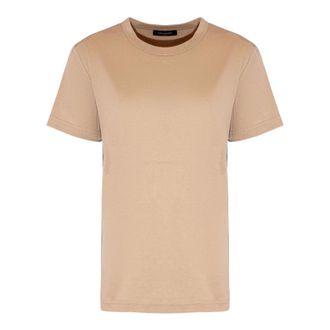 Fabiana Filippi Femme, Tops, Beige, Taille: 38 FR T-shirt &agrave; manches courtes