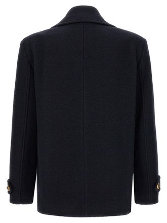 Balmain Caban Coat - Navy