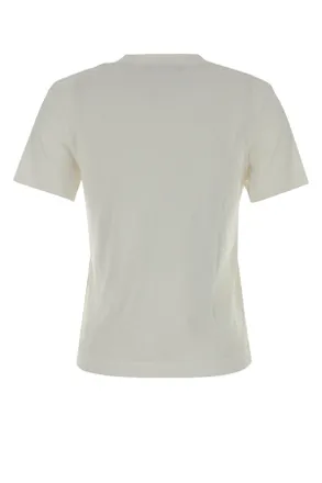 Jacquemus Womens Le Tshirt Gros Grain Mc White Cotton T-Shirt T-shirts And Polos