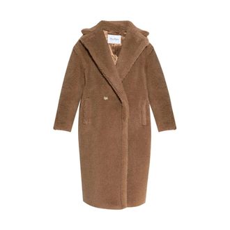 Max Mara Manteau en Poil de Chameau &agrave; Double Boutonnage - Femme - Manteaux - Brun - Taille: 38 FR