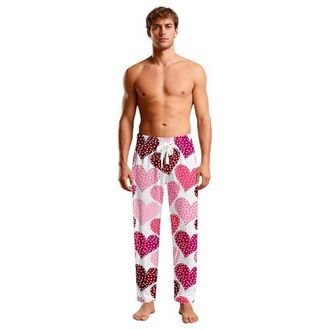 Generic Pantalon de pyjama pour homme - Coupe ample - Pantalon de pyjama en flanelle - V&ecirc;tement de nuit - Jambes droites - Pantalon de pyjama - V&ecirc;tement de d&eacute;