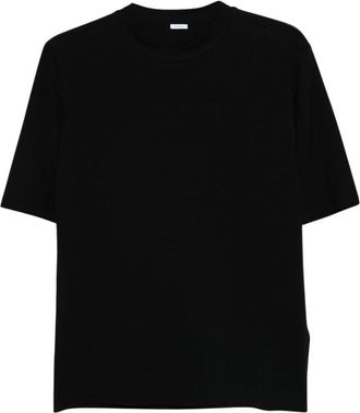 Malo Homme, Tops, Noir, Taille: S T-shirt &agrave; Manches Courtes et Col Rond