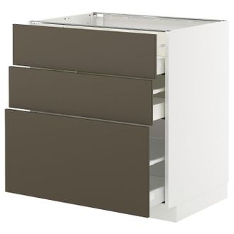 IKEA METOD / MAXIMERA Unterschrank mit 3 Schubladen