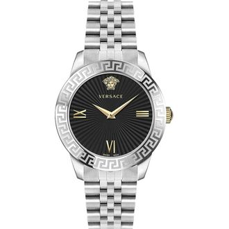 Versace Femme, Accessoires, Gris, Taille: ONE Size Montre Greca Signature