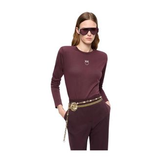 Pinko Long Sleeve Tops - - Tops - Damen - Rot - L