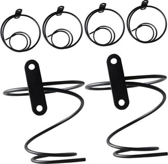 BESPORTBLE 6 Stück Teiliges Wand weinregal aus Robustem Eisen Stabiles Flaschenhalter Sicherer Spiralhalterung Kreativer Weinflaschen wandhalter für Stilvolle We