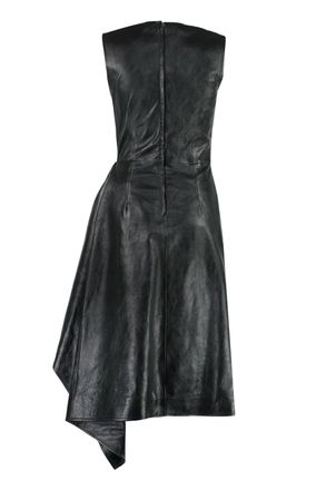 Bottega Veneta Womens Leather Dress Forest Lamb