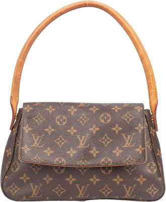 Louis Vuitton Crossbody Bags - Louis Vuitton Canvas Monogram Looping PM Handbag - Gr. unisize - in Braun - für Damen