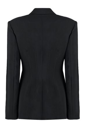 Genny Womens Techno Fabric Jacket Black Polyester Blazers