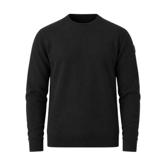 Suns Pull-over Carlos Tag &agrave; col rond - Homme - Pulls - Noir - Taille: M