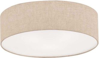 Fischer Plafonnier salon lampe chambre luminaire m&eacute;tal lin d 60 cm
