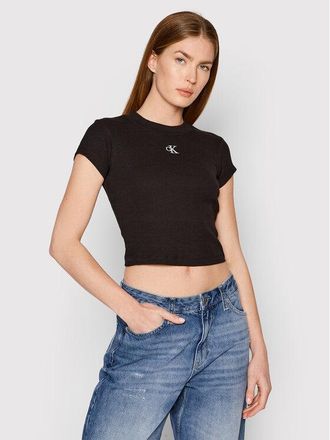 Calvin Klein Jeans T-Shirt J20J218337 Schwarz Slim Fit