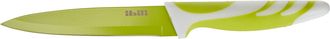 Ibili Multiuse Kitchen Knife with Protection, Stainless Steel, White/Green, 12.5 cm