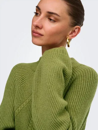 Only Stehkragenpullover ONLKATIA LS DETAIL HIGHNECK CC KNT Viskosemischung, regular fit