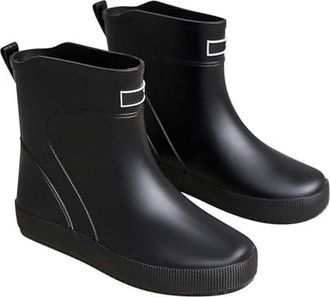 Generic YANFJHV Bottes en caoutchouc pour homme - Imperm&eacute;ables &agrave; leau - Courtes - Bottes de pluie - Antid&eacute;rapantes - Chaussures de travail - Chaussures de jar