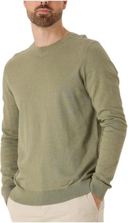 Selected Slhberg Crew Neck Noos - - Knitwear - Herren - Gr&uuml;n - L