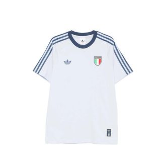 adidas X Italia Stripe-detail T-shirt