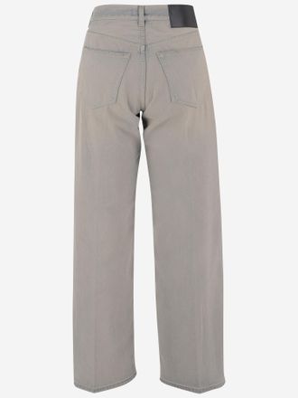 Haikure Womens Cotton Jeans Light Grey Organic