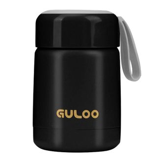 Walmeck Auslaufsicheres, Vakuumisoliertes 300-ml-Edelstahl-Lebensmittelglas f&uuml;r, Silikongriff, f&uuml;r Baby, Suppe, Hei&szlig;e Getr&auml;nke, Schule, B&uuml;ro, Reisen, mit Kind