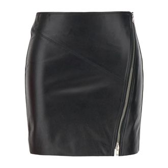 Isabel Marant Lederrock mit Rei&szlig;verschluss - - Skirts - Damen - Schwarzk - 2XS