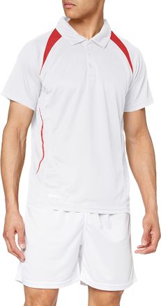 Result Spiro Team Spirit Polo Herren Poloshirt, Weiß (White/Red 059), XXXX-Large