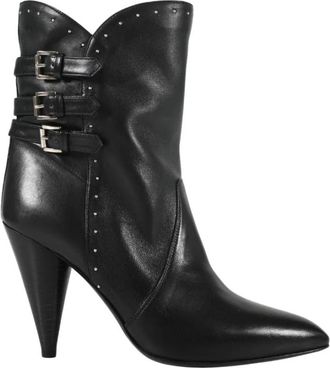John Richmond Femme, Chaussures, Noir, Taille: 37 1/2 EU Stivaletto tacco dal design grintoso e sofisticato