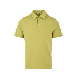 Aspesi Kurzarm-Baumwollpoloshirt - - Tops - Herren - Gelb - L
