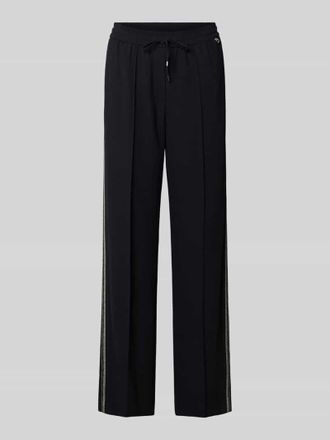 Marc Cain Hose mit elastischem Bund und Galonstreifen