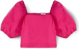 Motivi Femme, Blouses et Chemises, Rose, Taille: 38 FR Top &agrave; manches ballon