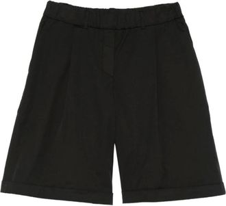 Via Masini 80 Femme, Shorts, Noir, Taille: 36 FR Shorts &agrave; revers